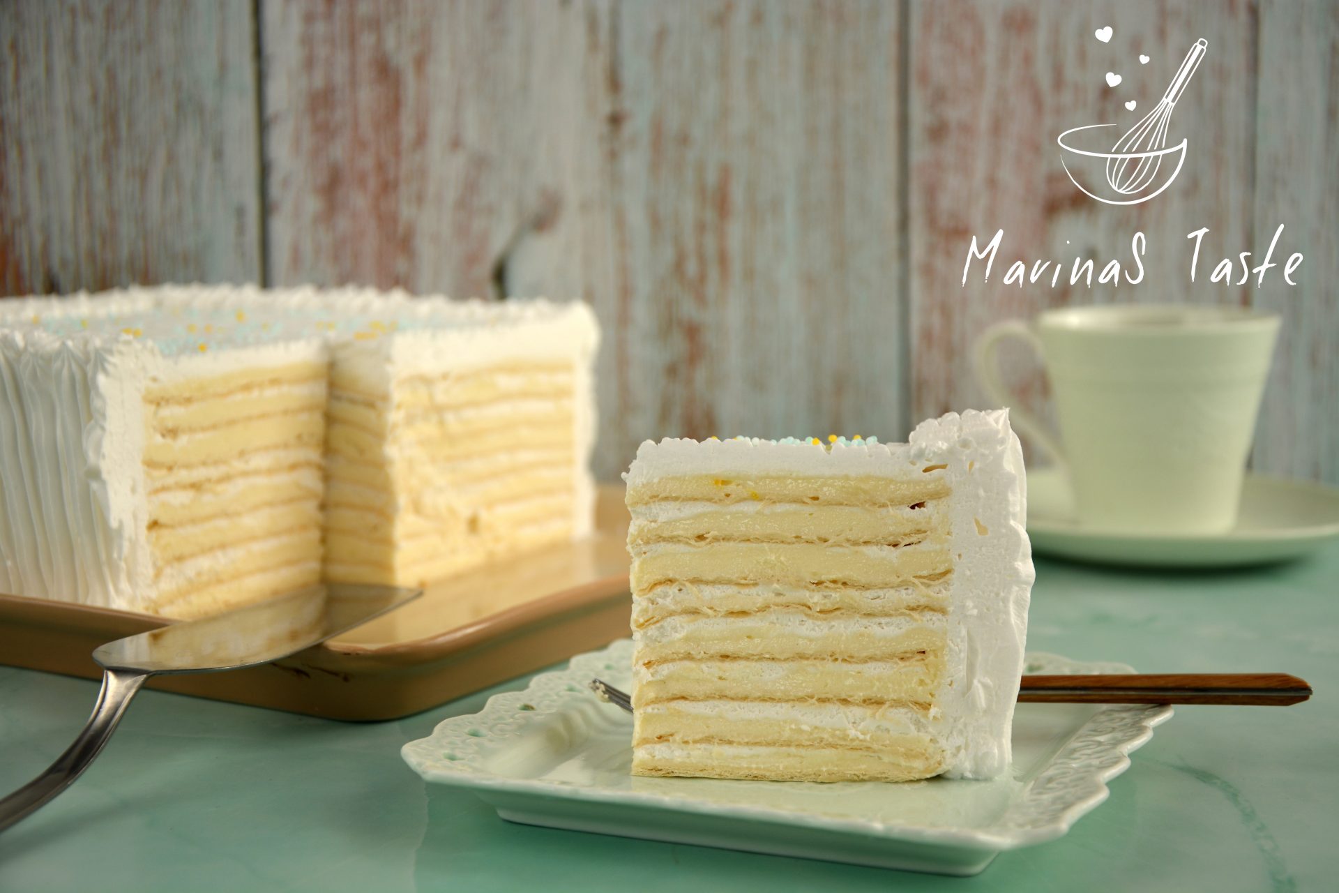 Bela rozen torta - MarinaS Taste