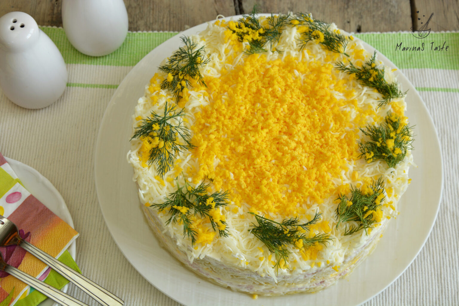 Mimoza salata, pravi recept MarinaS Taste