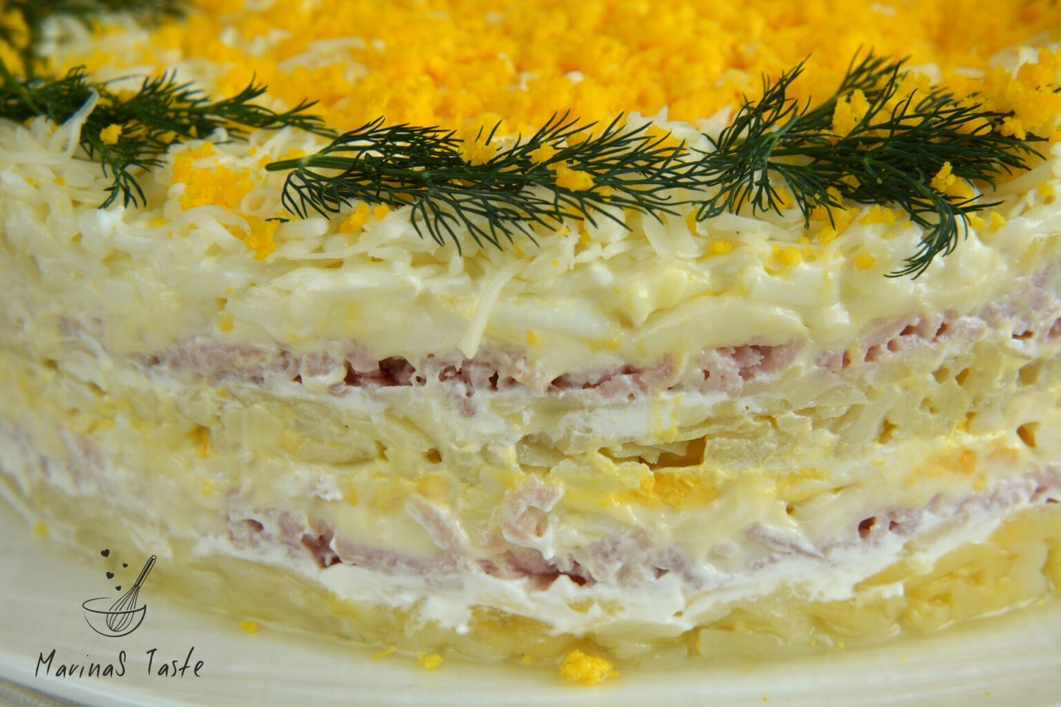 Mimoza salata, pravi recept MarinaS Taste