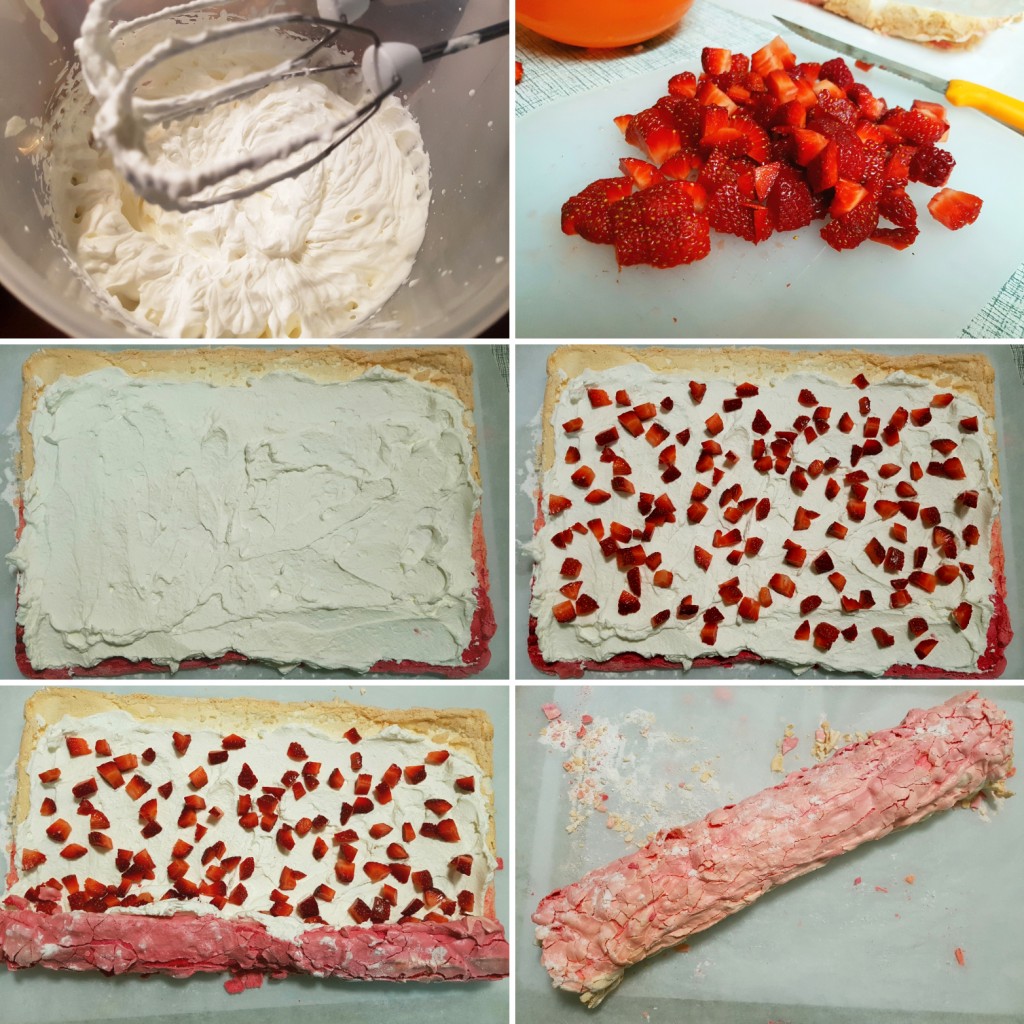 Beze rolada sa jagodama - MarinaS Taste