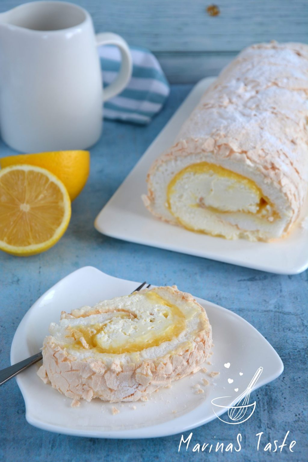 Limun beze rolat (Lemon meringue roll) - MarinaS Taste