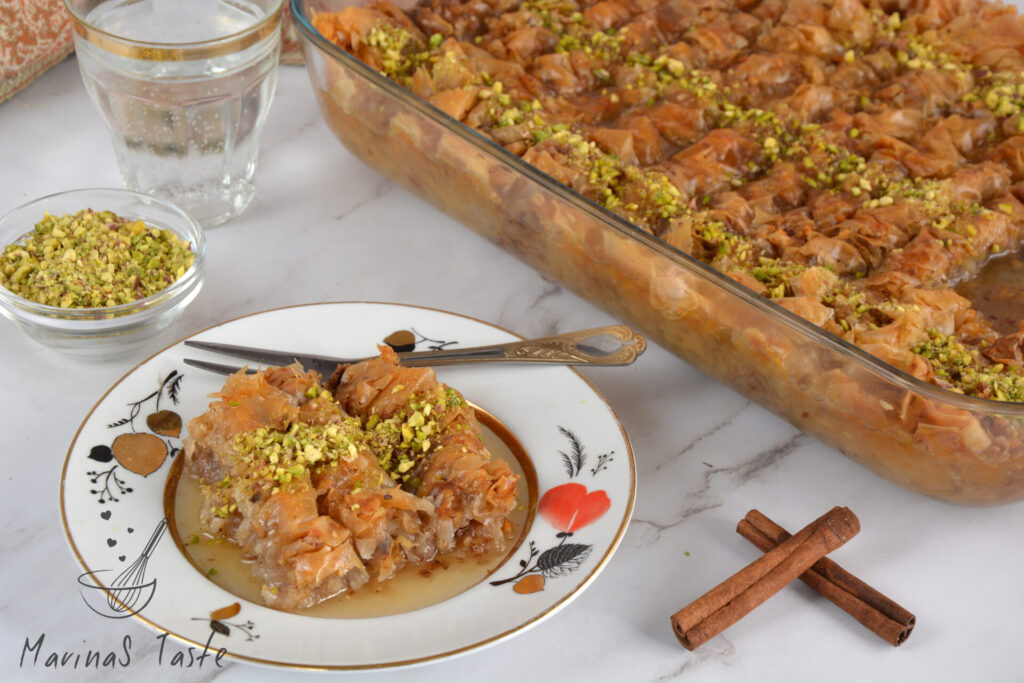 Rolovana grčka baklava - Saragli - MarinaS Taste